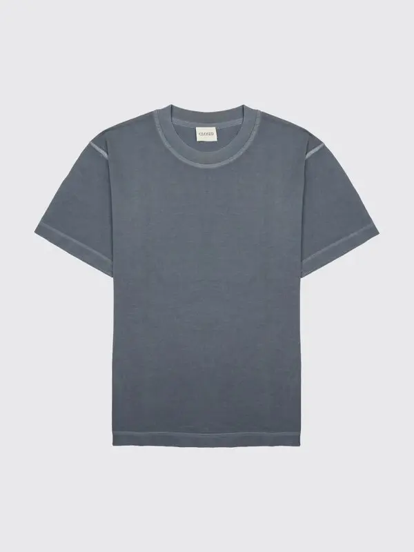 Closed Organic Cotton Crew Neck T-shirt With Dropped Shoulders - Grey