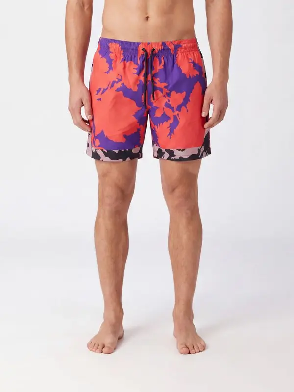 Dries Van Noten Abstract-print Polyamide Swim Shorts