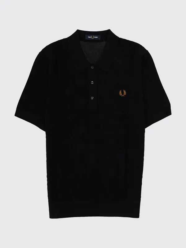 Fred Perry Short-sleeved Viscose Knit Polo Shirt With Embroidered Logo