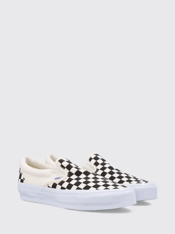 VANS Lx Classic Slip-on 98 Check Cotton Canvas Sneakers - Black