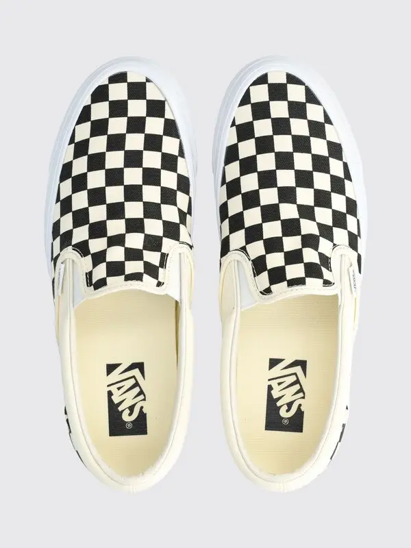 VANS Lx Classic Slip-on 98 Check Cotton Canvas Sneakers - Black