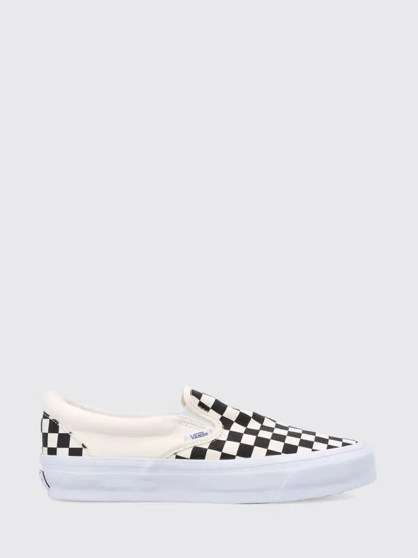 VANS Lx Classic Slip-on 98 Check Cotton Canvas Sneakers - Black