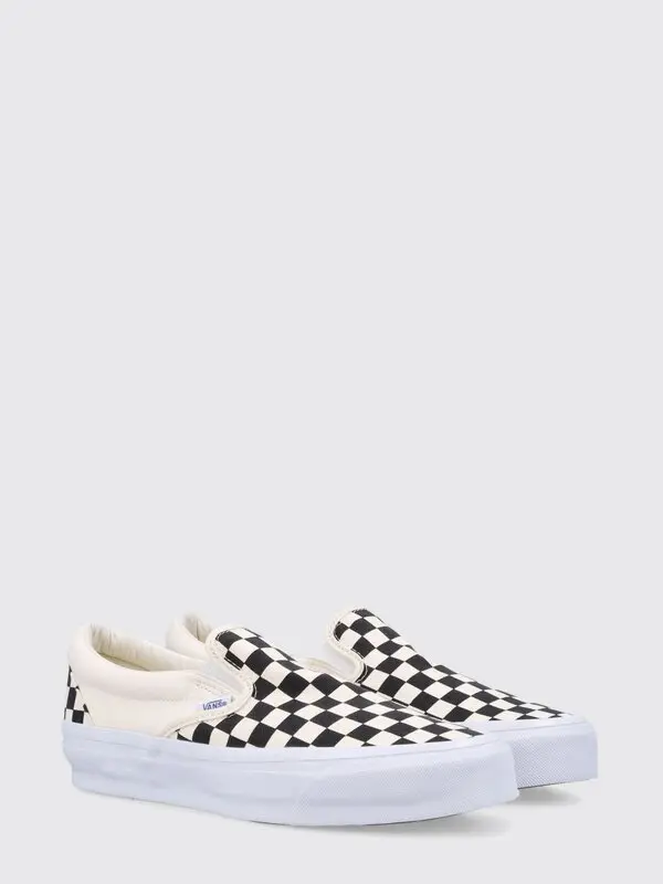 VANS Lx Classic Slip-on 98 Check Cotton Canvas Sneakers - Black