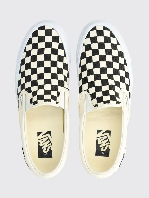 VANS Lx Classic Slip-on 98 Check Cotton Canvas Sneakers - Black
