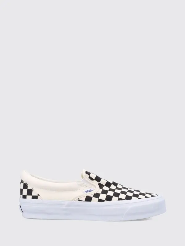 VANS Lx Classic Slip-on 98 Check Cotton Canvas Sneakers - Black