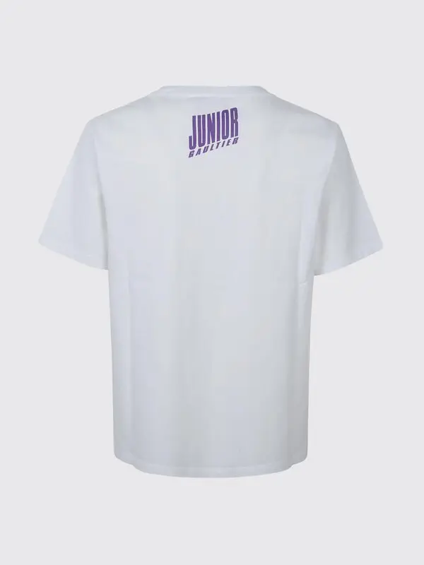 JEAN PAUL GAULTIER Crewneck T-shirt In Cotton With A Contrasting Graphic Print
