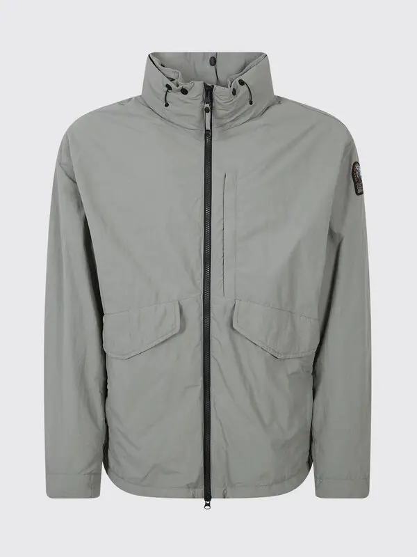 PARAJUMPERS Hooded Windbreaker Jacket In Nylon And Cotton