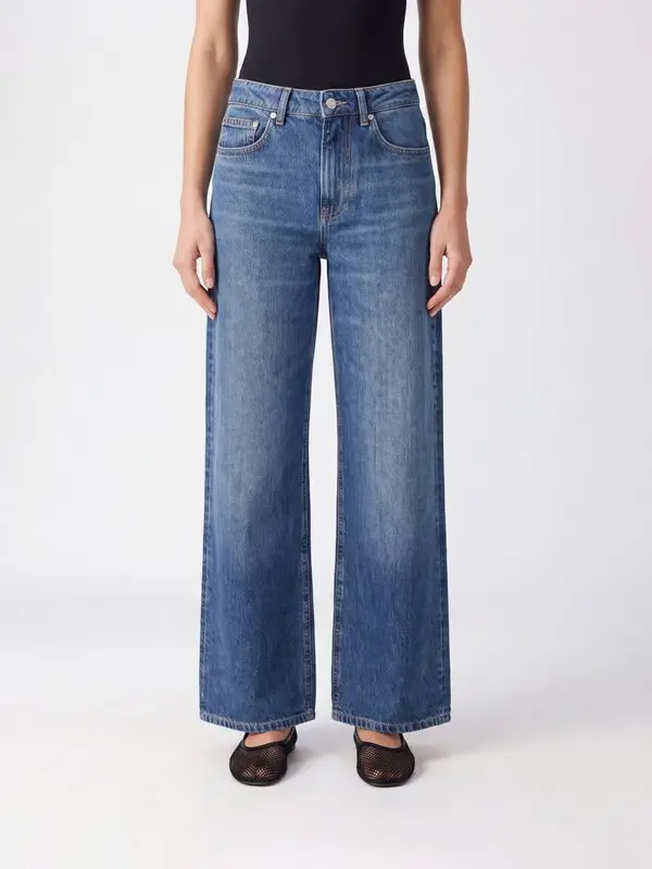 JEANERICA Belem High-waisted Wide-leg Jeans In Recycled Cotton - Denim