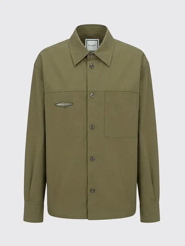 WOOYOUNGMI Long-sleeved Casual Cotton Shirt With Applied Pocket