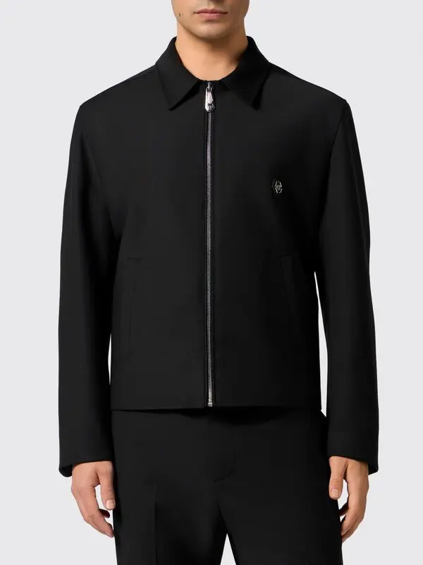 Philipp Plein Wool Short Coat