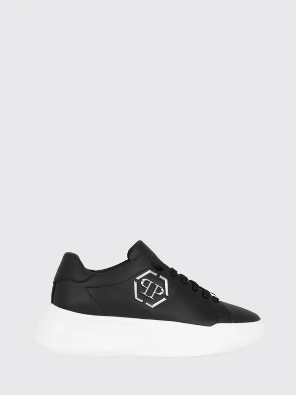 Philipp Plein Logo Embellished Sneakers - Black