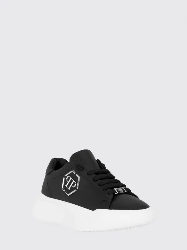 Philipp Plein Logo Embellished Sneakers - Black