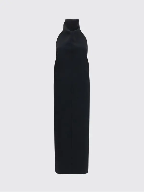 Khaite Maxi Dress With High Neck And Open Back