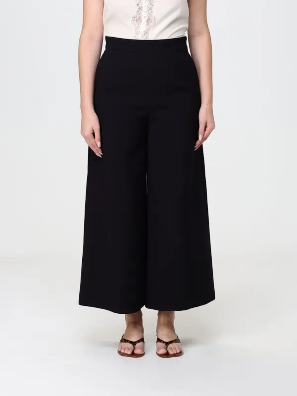 Chloé Sleeveless V-neck Silk Evening Top With Lace Inserts