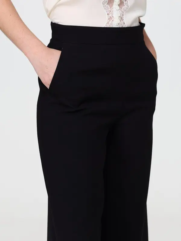Chloé Sleeveless V-neck Silk Evening Top With Lace Inserts