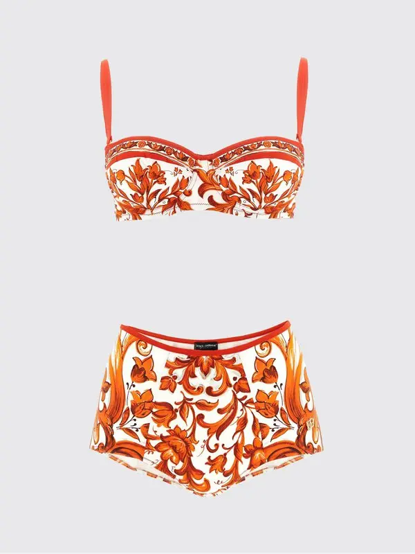 Dolce & Gabbana Printed Two-piece Swimsuit