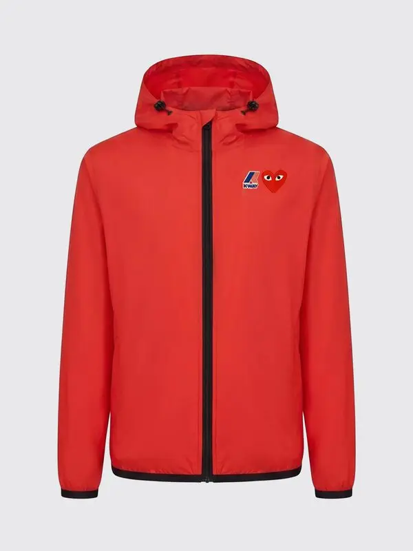 COMME DES GARCONS PLAY X K-WAY Comme Des Garçons Play X K-way Zip-up Hooded Jacket