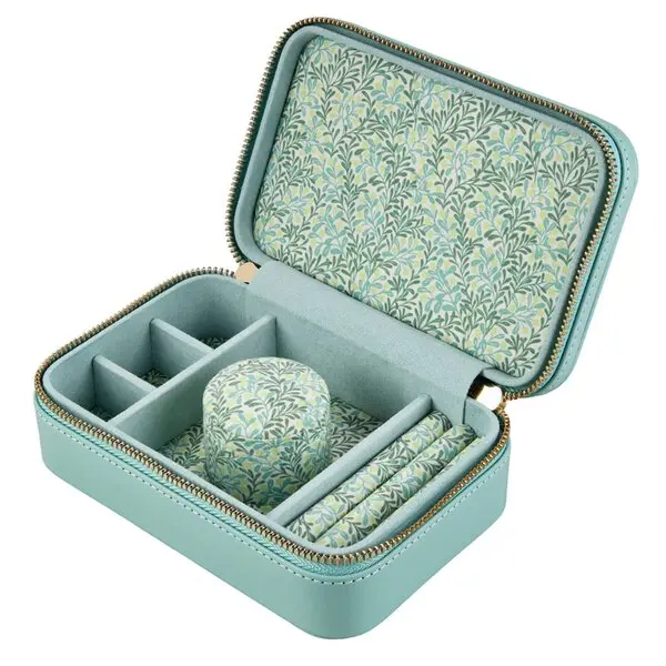 Wolf Sophia Travel Zip Jewellery Case Jade