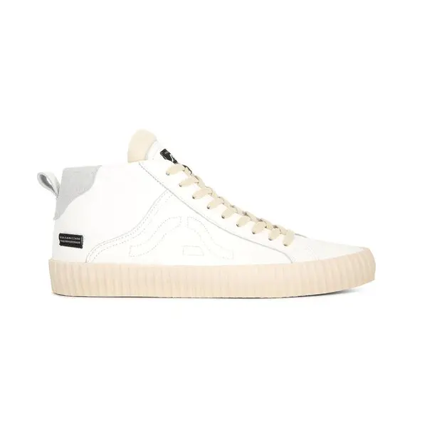 SPRINGA | UNIQUE VULCANIZED SNEAKERS ITALIAN HANDMADE Springa Italian Handmade Wavy Leather High Top Sneakers