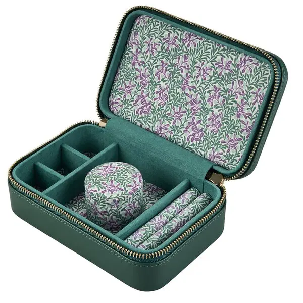 Wolf Sophia Travel Zip Jewellery Case Forest