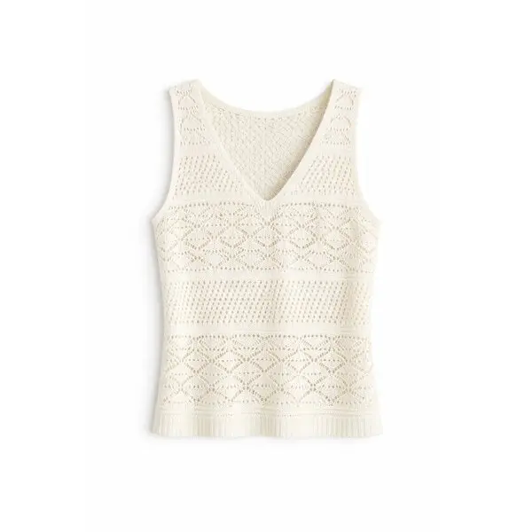 MUTE BY JL Lace Knit Tank