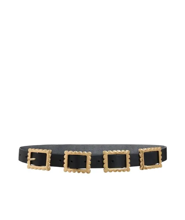 Cynthia Rowley Gold Buckle Belt