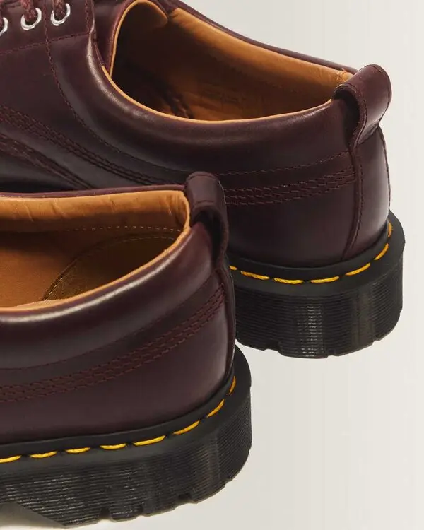 Dr. Martens Lowell 4 Eye Mayhem Leather Moc Toe Shoes
