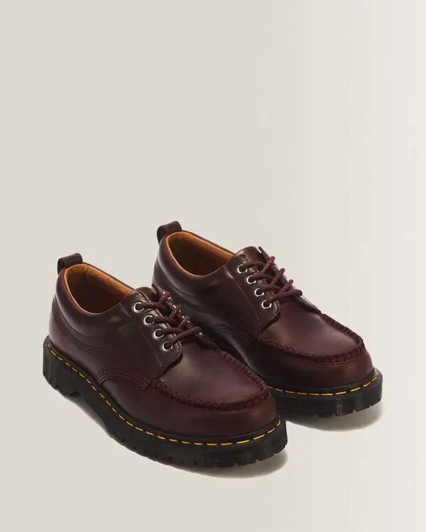 Dr. Martens Lowell 4 Eye Mayhem Leather Moc Toe Shoes