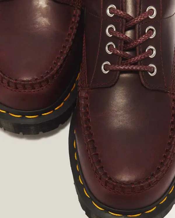 Dr. Martens Lowell 4 Eye Mayhem Leather Moc Toe Shoes
