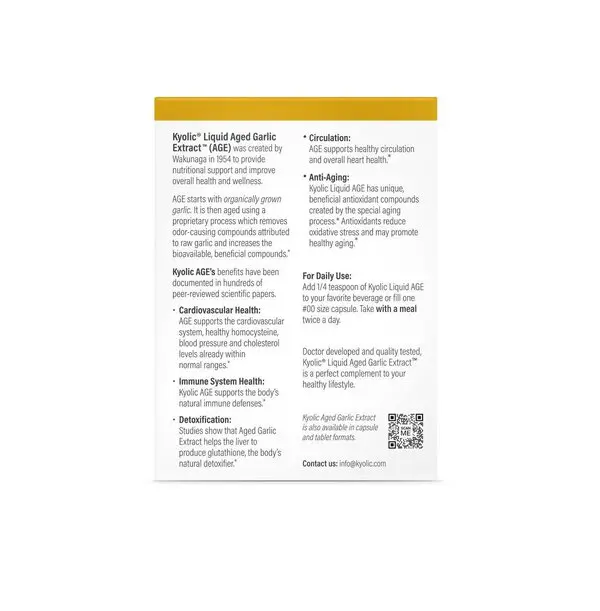 KYOLIC Aged Garlic Extract Cardiovascular Health