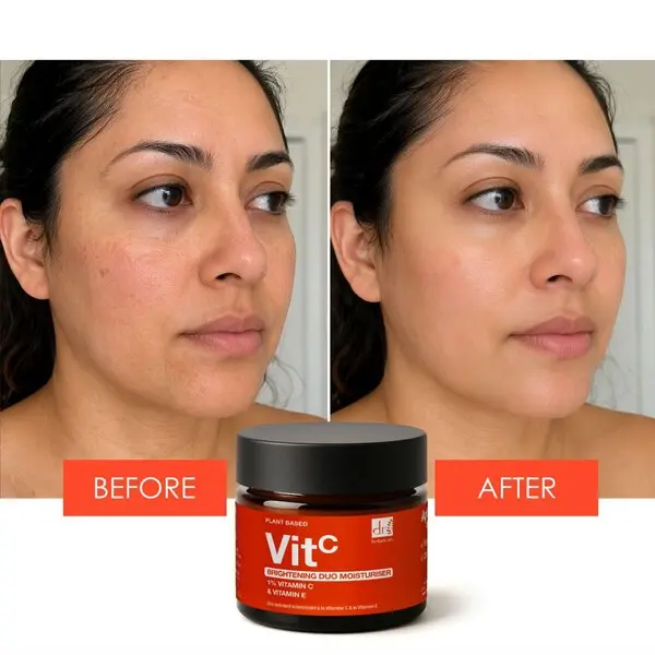 DR. BOTANICALS Brightening Duo Moisturiser With 1 Percentage Vitamin C And Vitamin E 60milliliter