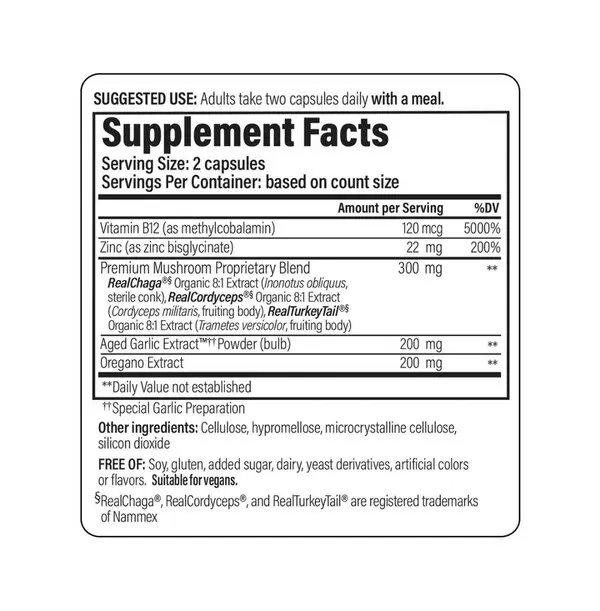 KYOLIC Immune Mushrooms Supplement Chaga