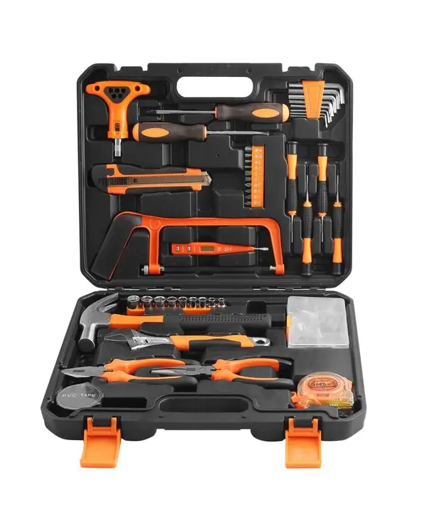 XDOVET Home Repair Tool Kit Ratchet Handle Blow Case - 104-pieces