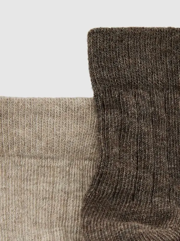 REISS Becci Two-pack Ribbed Cotton-blend Trainer Socks