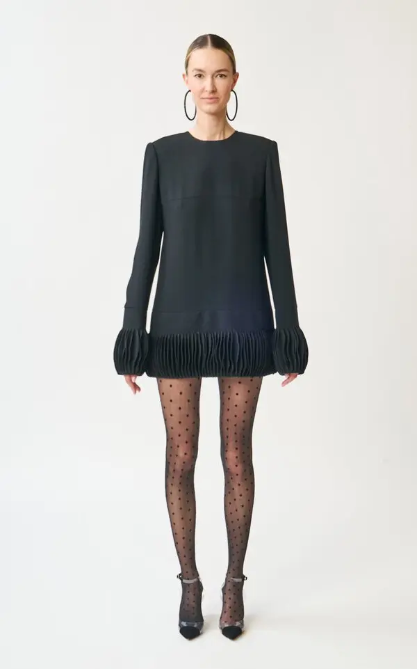 JUOZAS STATKEVICIUS Long-sleeve Crepe Mini Dress