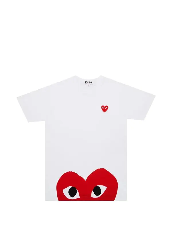 Play Comme Des Garcon Cotton Heart-print T-shirt