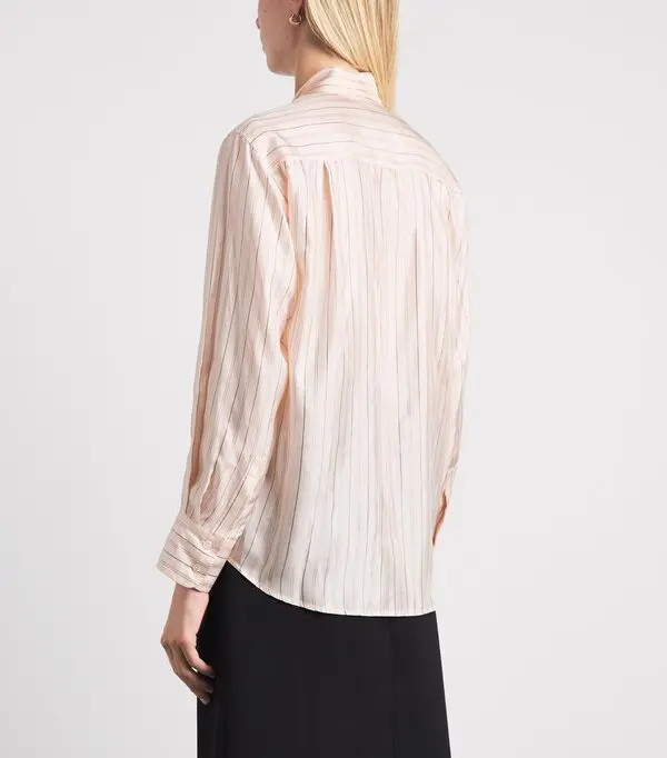Sandro Pussybow Stripe Shirt