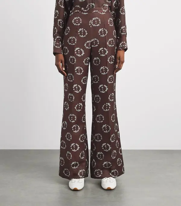 Sandro Floral Trousers