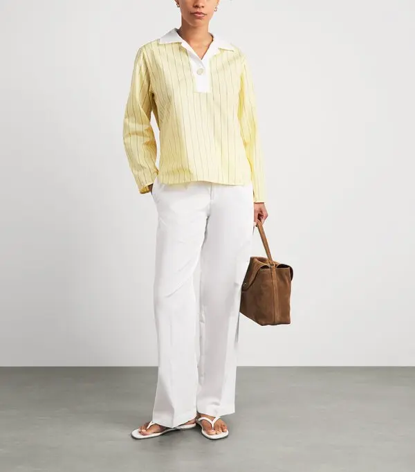 Sandro Stripe Half-placket Shirt