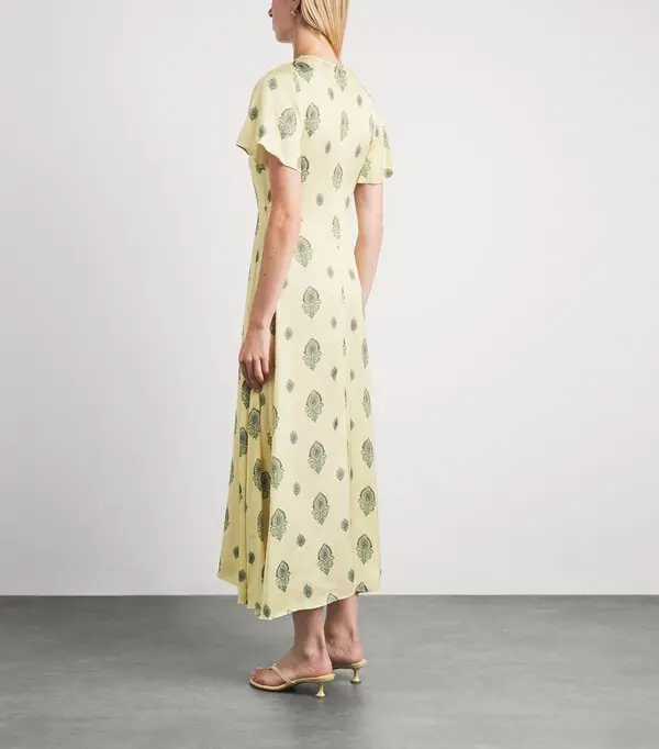 Sandro Paisley Print Maxi Dress