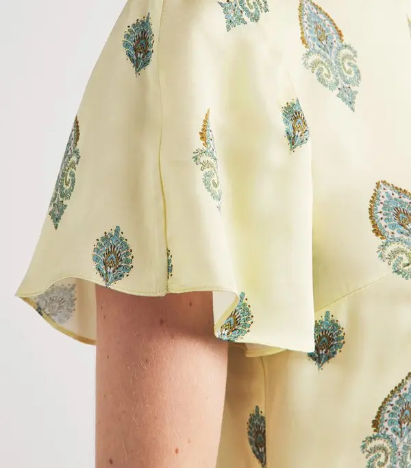 Sandro Paisley Print Maxi Dress