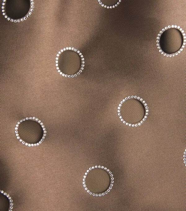 Sandro Rhinestone Cut-out Shorts