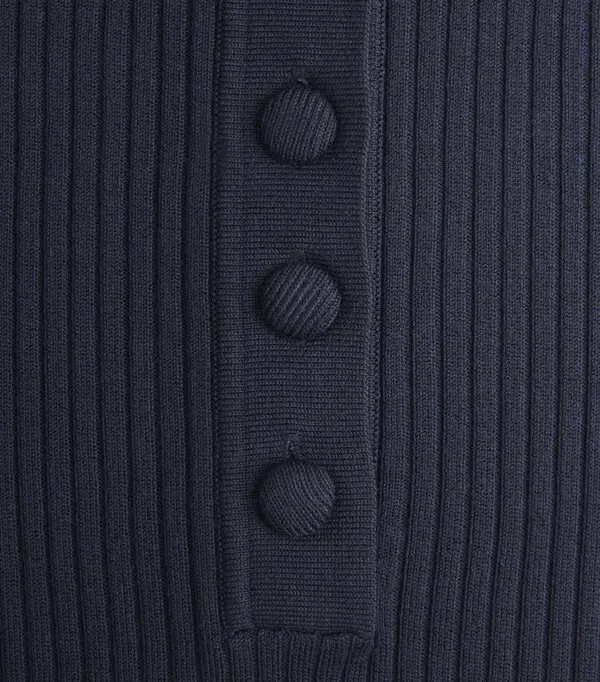 Sandro Rib-knit Short-sleeve Sweater