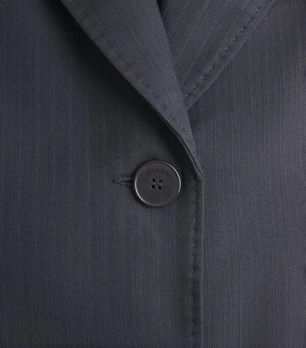 Sandro Wool-blend Stripe Slim Blazer