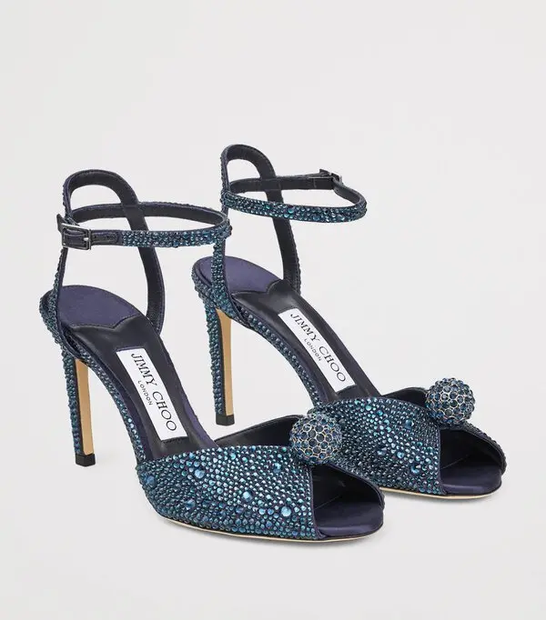 JIMMY CHOO Sacora 85 Embellished Heeled Sandals