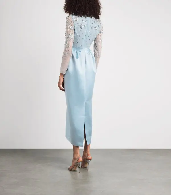 Huishan Zhang Embellished Midi Dress