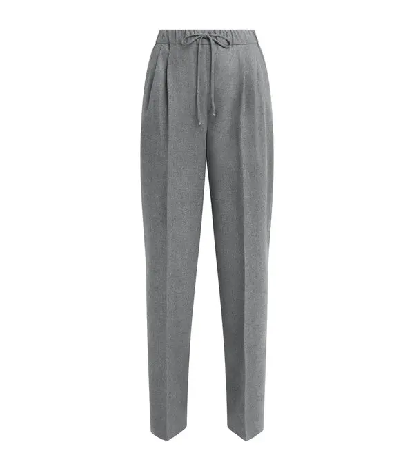 Max Mara Cashmere Drawstring Straight Trousers
