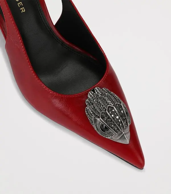 Kurt Geiger Belsize Eagle Slingback Heels - Red
