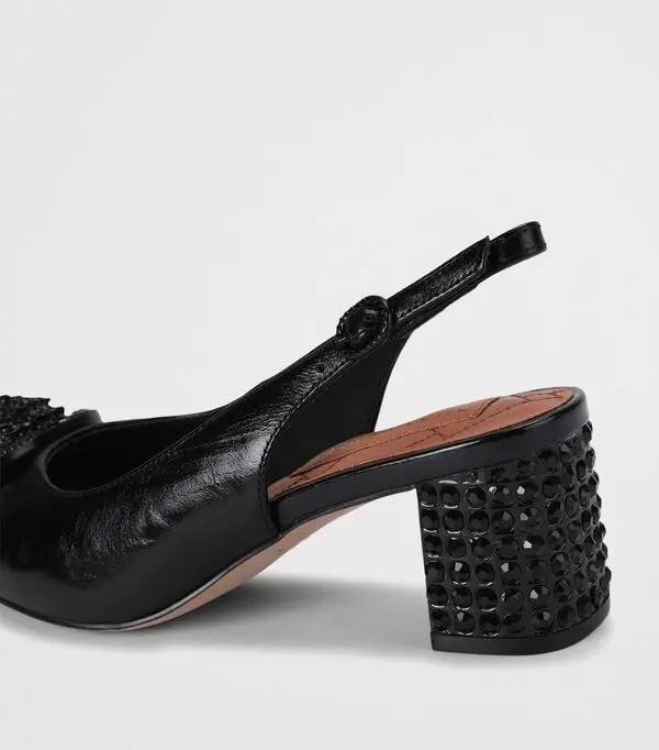 Kurt Geiger Leather Chelsea Slingback Block Heels