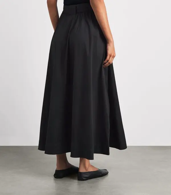 ME+EM Belted Maxi Skirt - Black